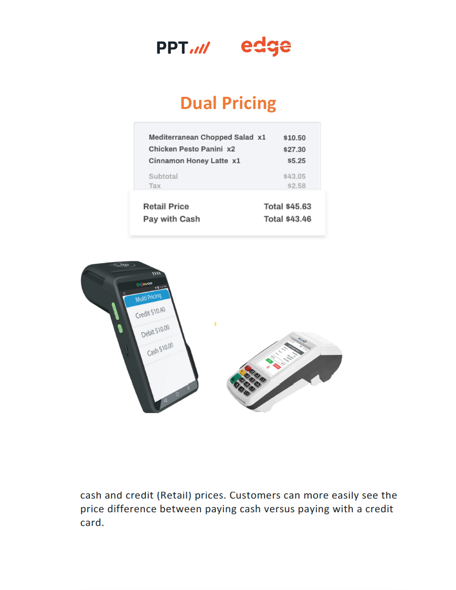 EDGE - Dual Pricing Display